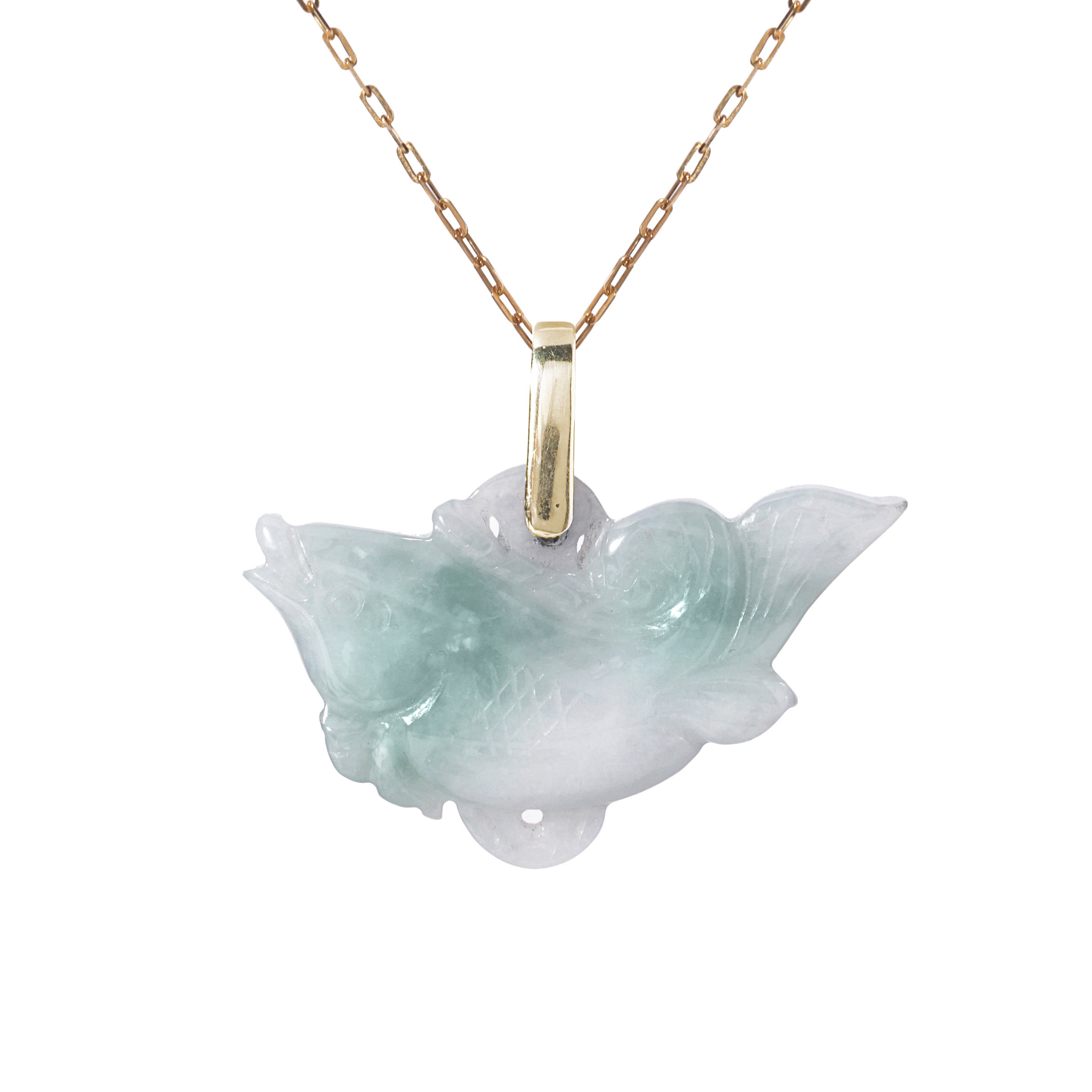 Carved Burma Jade Fish | GAEA