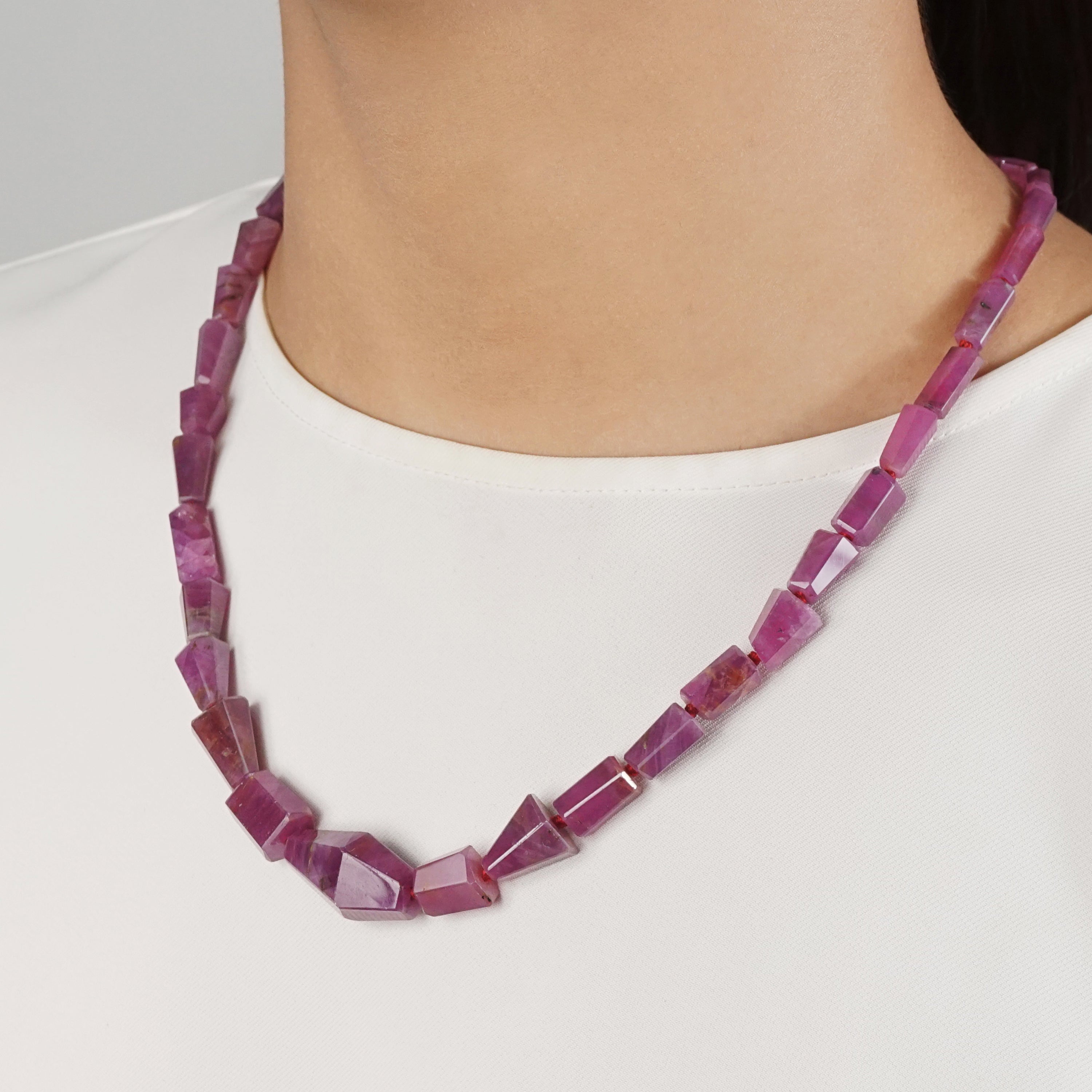 Natural Ruby Faceted Geometric Cut | GAEA