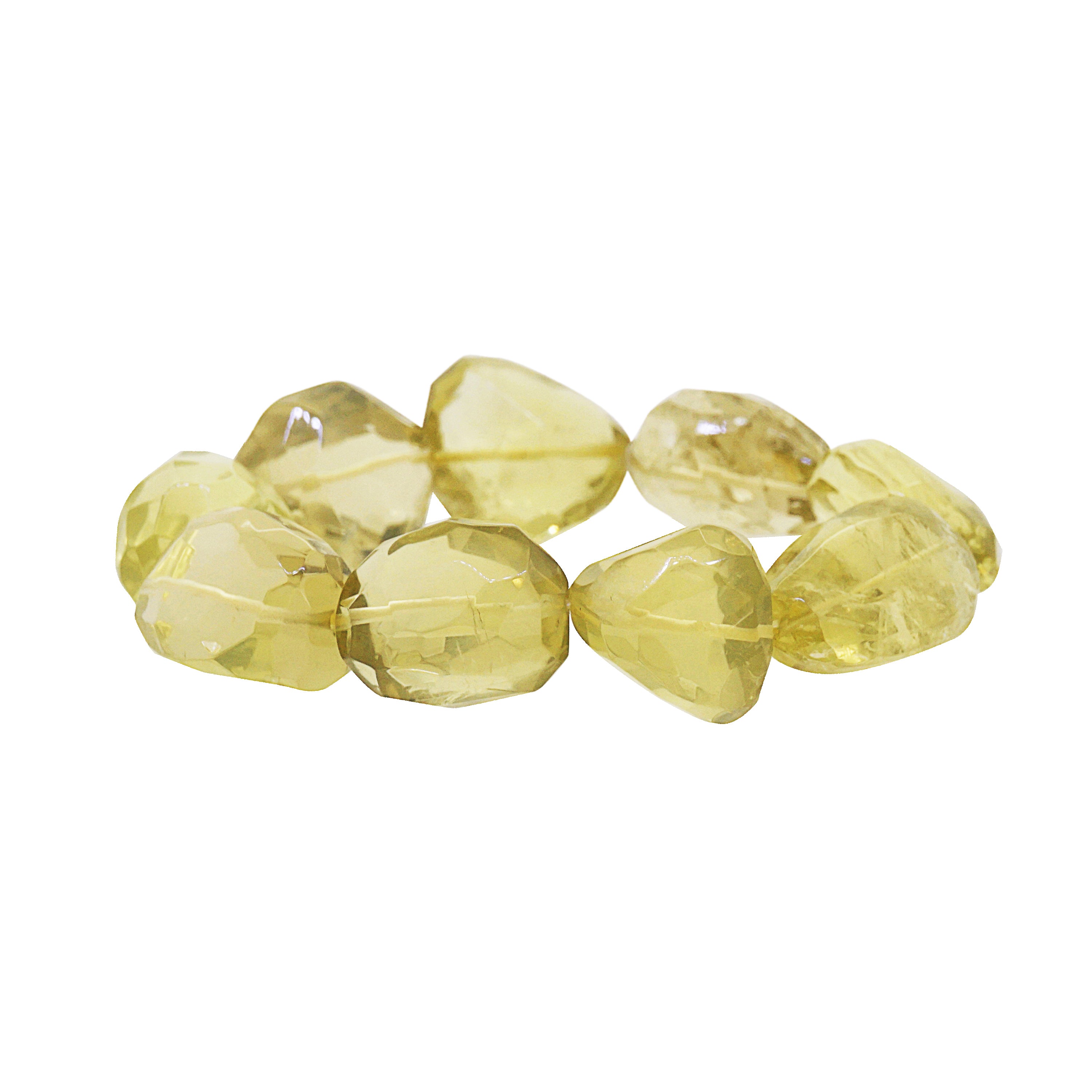A-Grade Lemon Quartz Faceted Tumble | GAEA