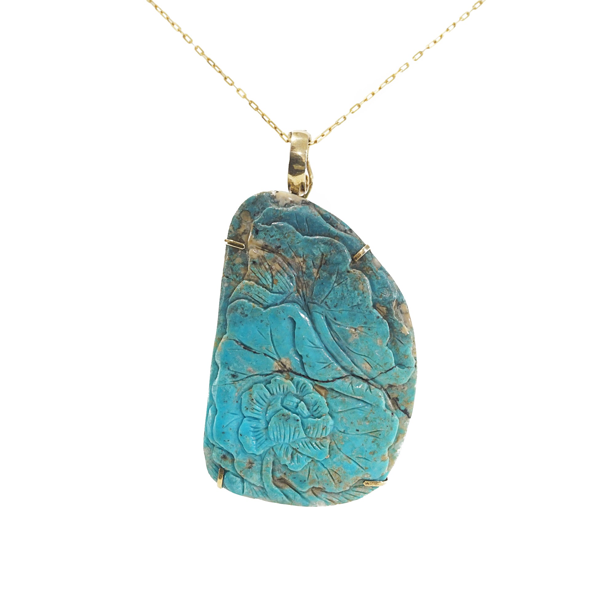 Carved Kingman Turquoise | GAEA