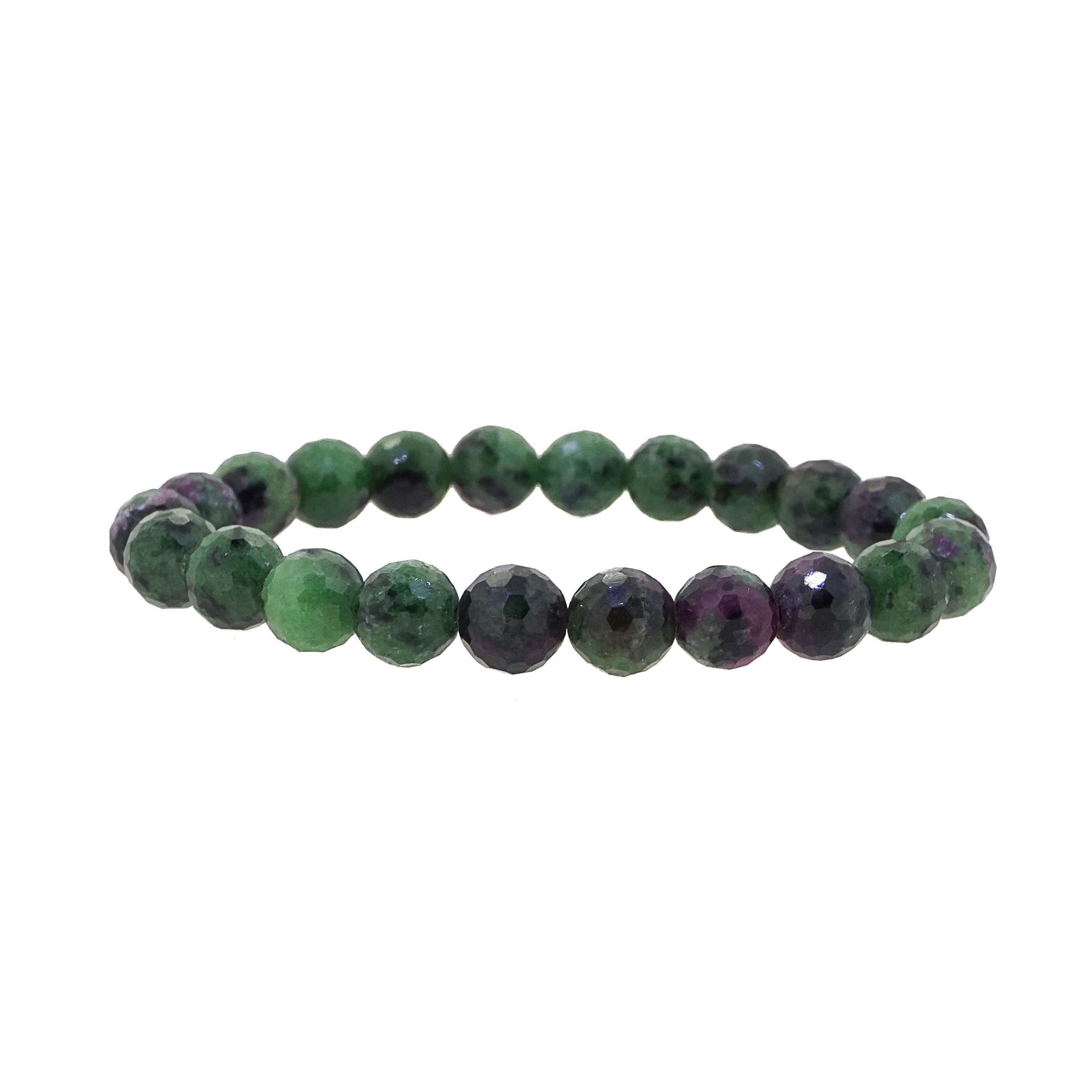 Ruby Zoisite Faceted 8mm | GAEA