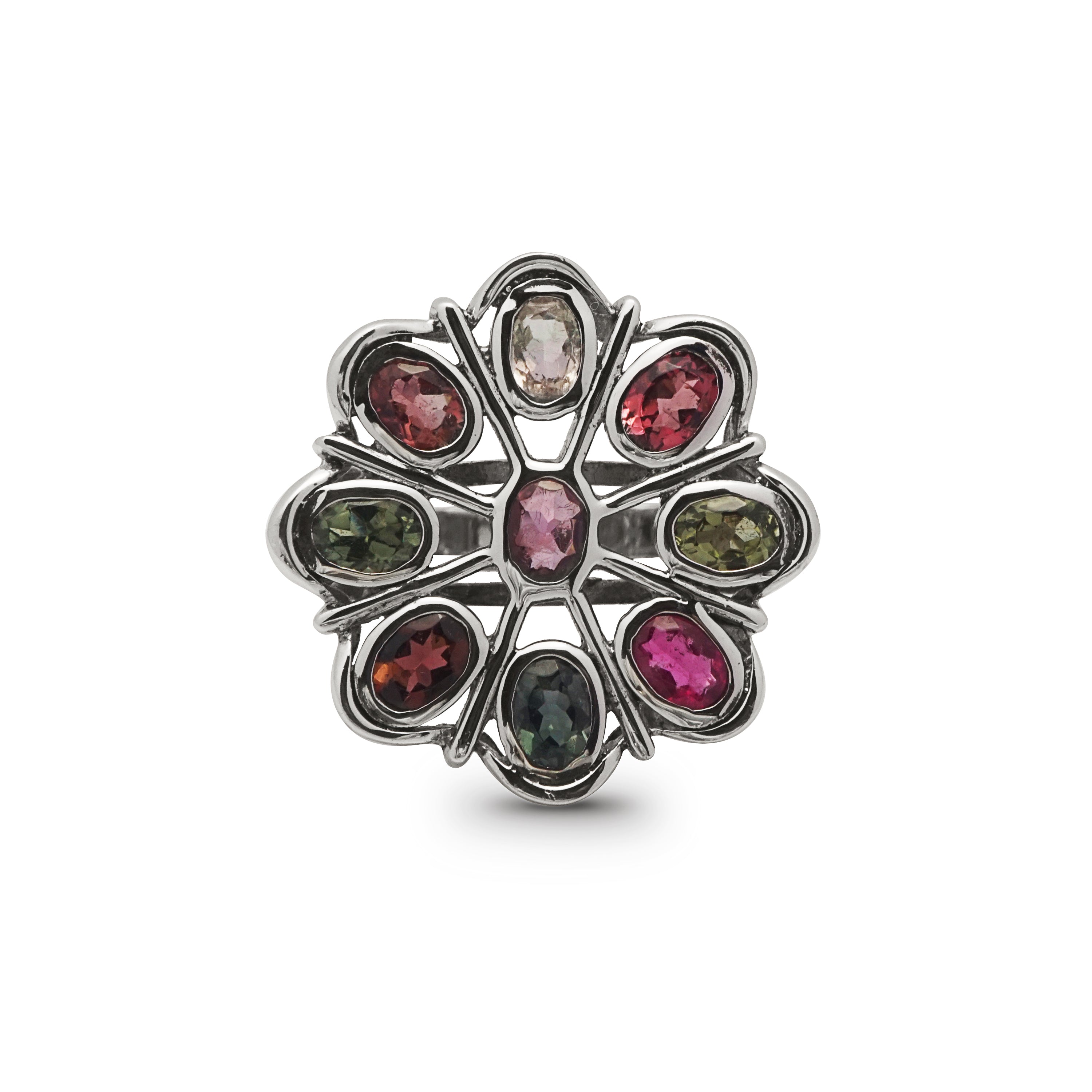 A-Grade Multicolored Tourmaline Flower | GAEA