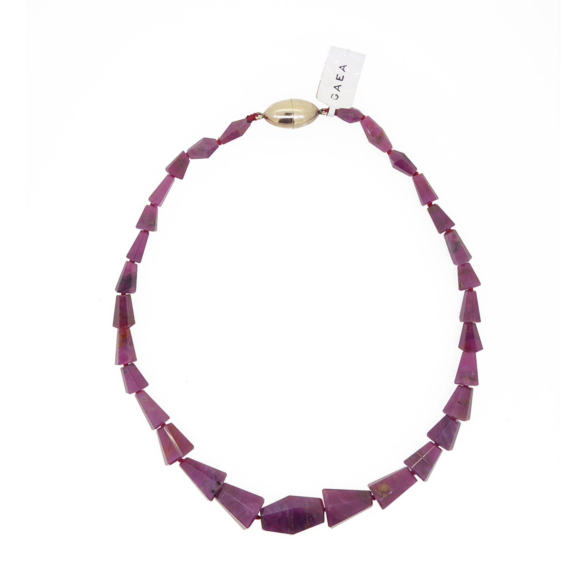 Natural Ruby Faceted Geometric Cut | GAEA