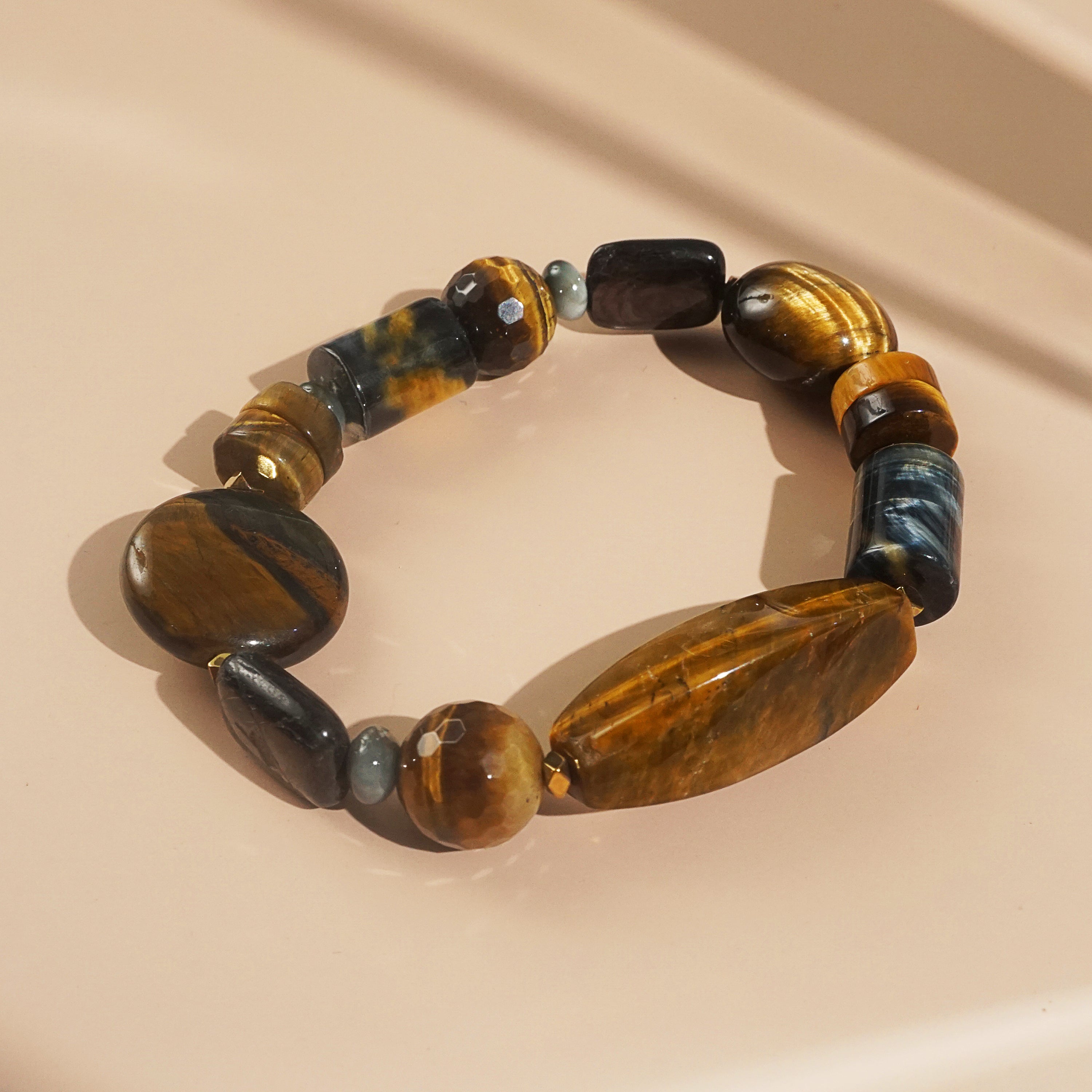 Tiger Eye, Eagle Eye, and Hematite Mixed Gemstones | GAEA