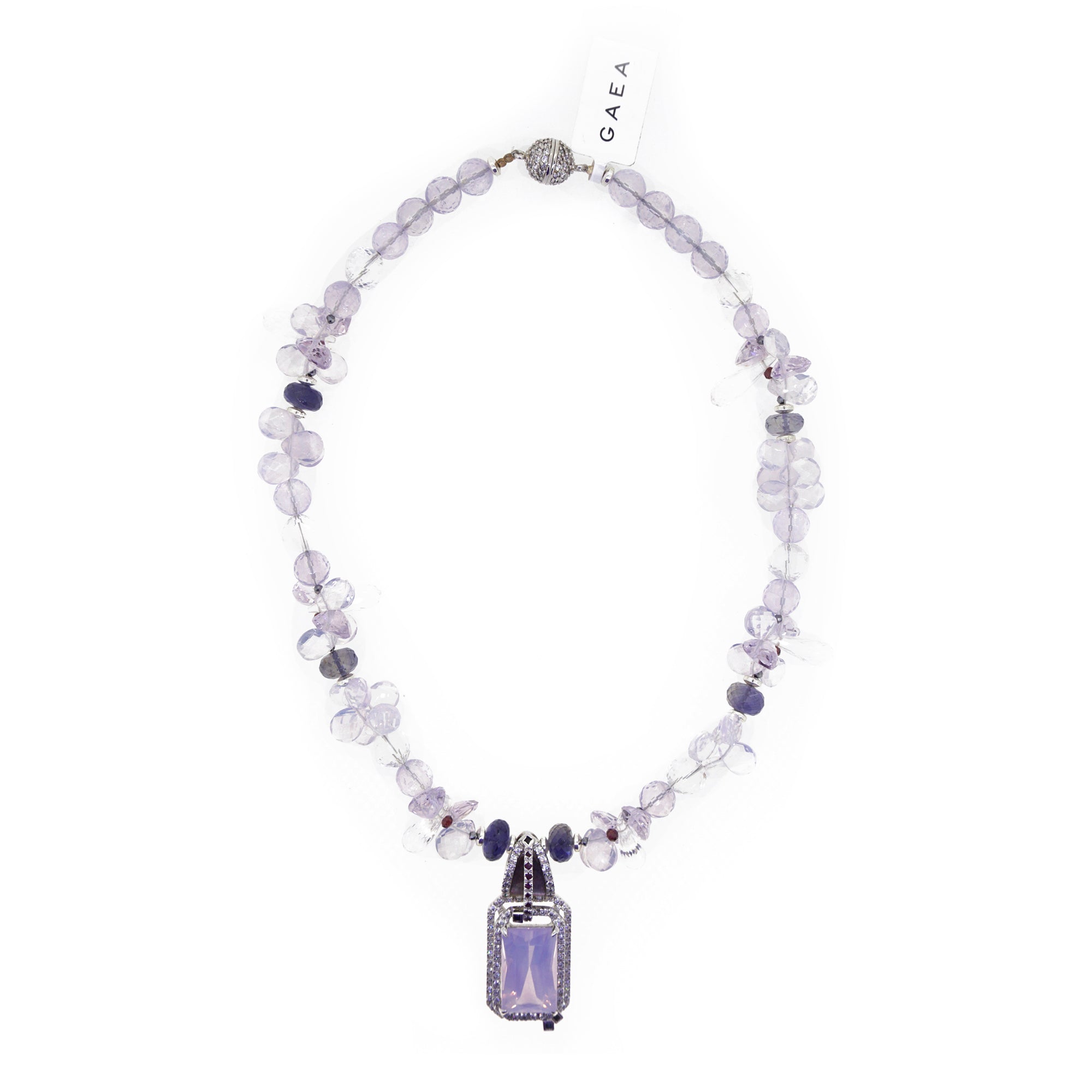Gem-Grade Lilac Milky Amethyst, Iolite, Garnet, and Ruby | GAEA